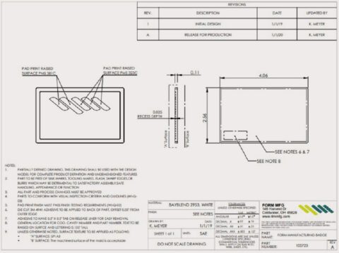 Drawing Tips & Notes | Form Manufacturing
